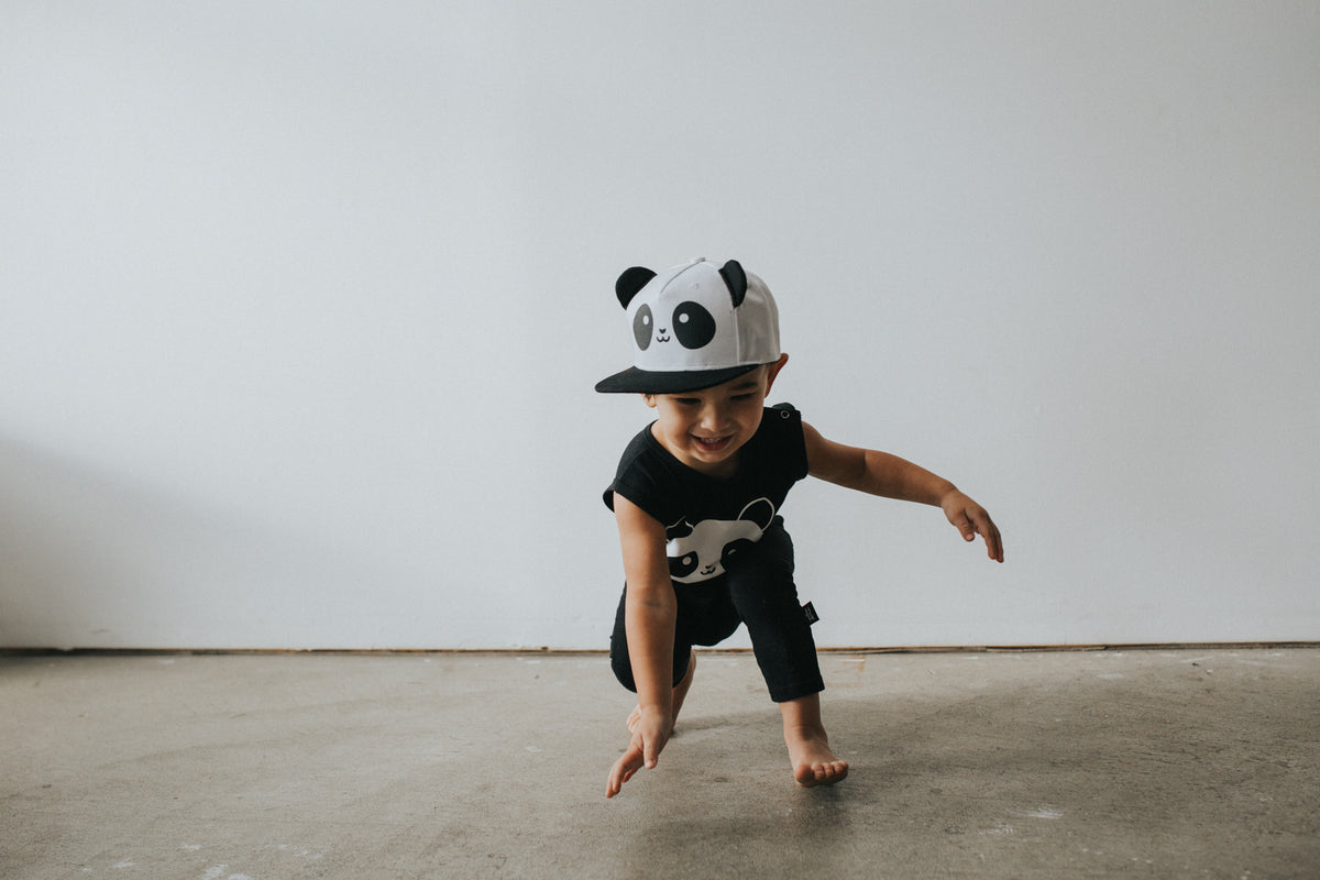 Whistle & Flute Kawaii Panda Flat Brim Cap With Ears – Sophea In Wonderland